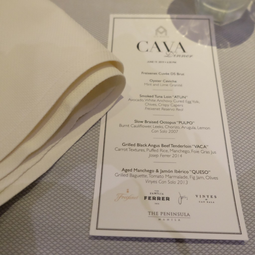 The Peninsula Manila, Cava Dinner at Old Manila – The Hungry Chef