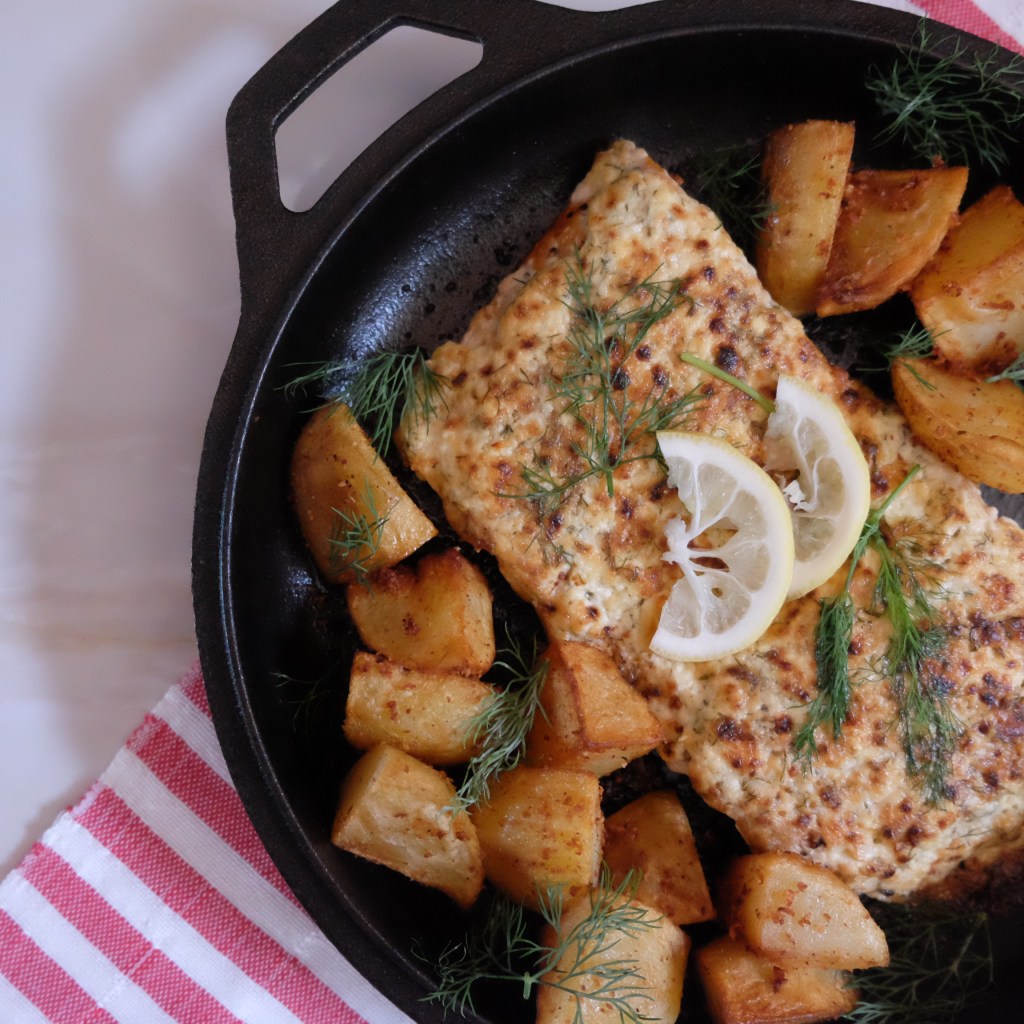 Recipe: Baked SeaKing Wild Alaskan Keta Salmon Slab – The Hungry Chef