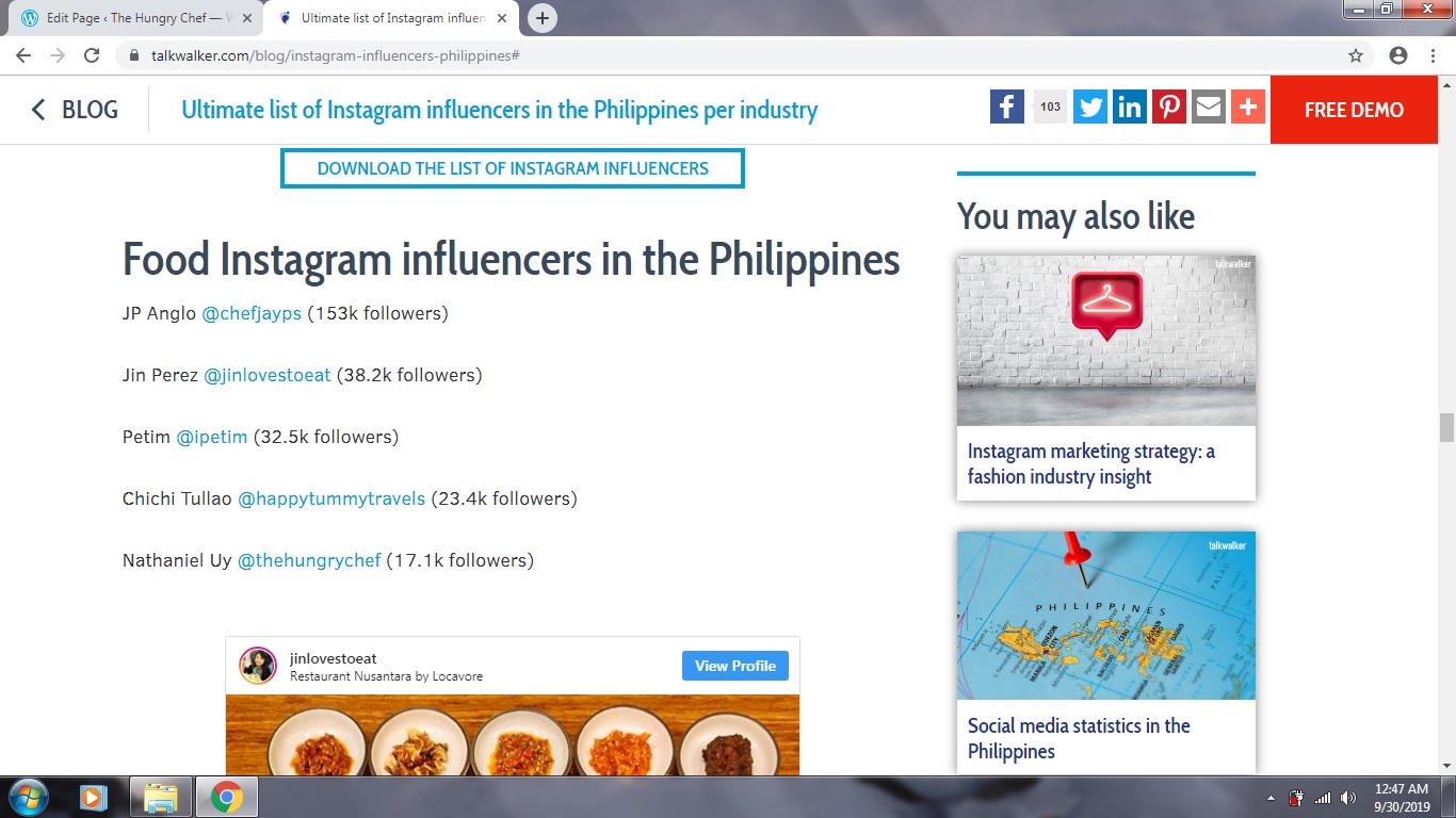 Press – The Hungry Chef